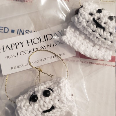 Larry Lockdown Loo Roll Christmas Tree Decoration PDF Crochet Pattern ...