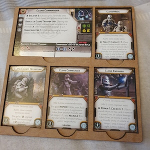 Star Wars Legion Card Holder Tray pack of 10 for SLEEVED cards | Etsy