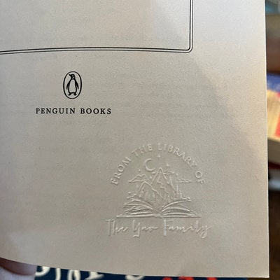 Custom Book Embosser, Personalized Library Stamp/book Lover Gift, Form ...