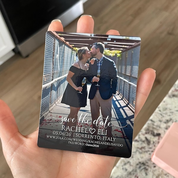 Save the Date Magnets With QR Code Personalized Wedding Invitation ...