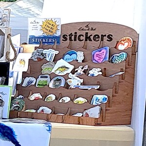 12 Slot Bookmark Display Physical Product Display for Craft Shows - Etsy