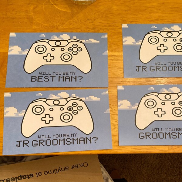 Gamer Groomsmen Proposal Xbox - Etsy