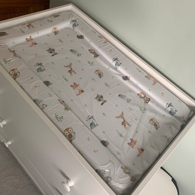 Woodland Animals Baby Changing Mat Nursery Decor Unisex Baby Boy Girl ...