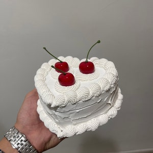 Fake Cake Jewelry Box With Mirror Vintage Cherry Decor the Betty - Etsy