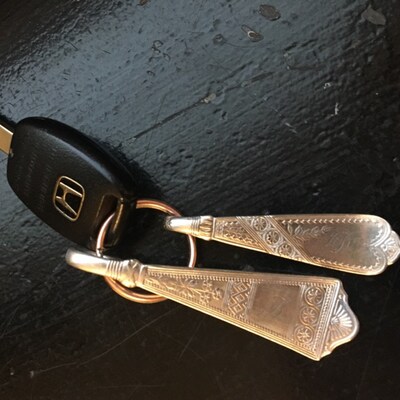 Spoon Keychain Silverware Key Chain Spoon Key Ring Vintage - Etsy