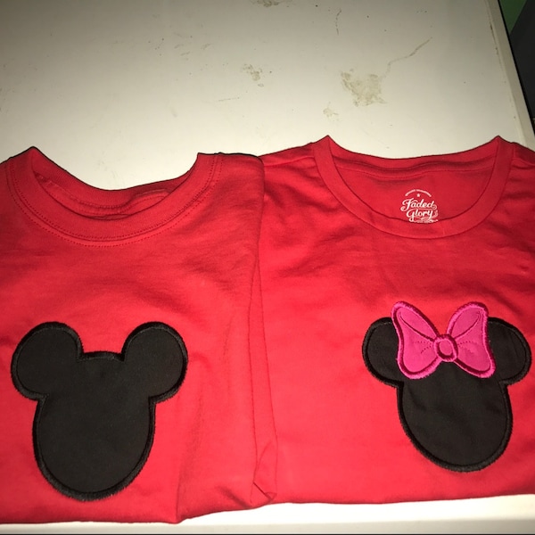 Mr Mouse Split Mickey Mouse Head With Buttons and Ears Applique Design ...