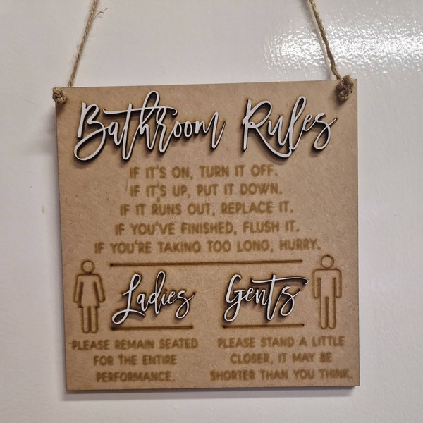 Bathrooms Rule Svg, Toilet Rules SVG, Restroom Sign Svg, Funny Bathroom ...