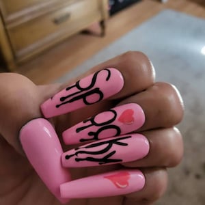 Black and White Third Eye Press on Nails - Etsy