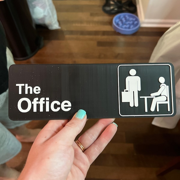 The Office 3D Printed Door Sign: Dunder Mifflin TV Show Decor - Etsy