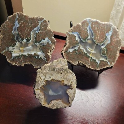 Outstanding Double Mexican Geode/nodule, Cut and Polished PE110 - Etsy