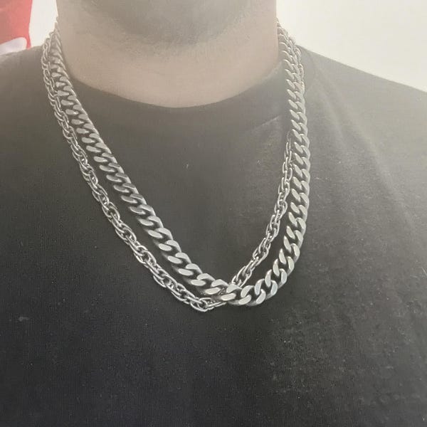 Vintage Stonewash Titanium Cuban Chain 10.5mm - Grade 1 Titanium ...