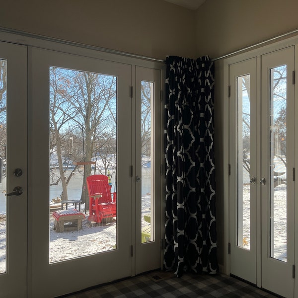 Corner Bracket ONLY for Single Rod , Iron Rod or Wood Pole Corner ...