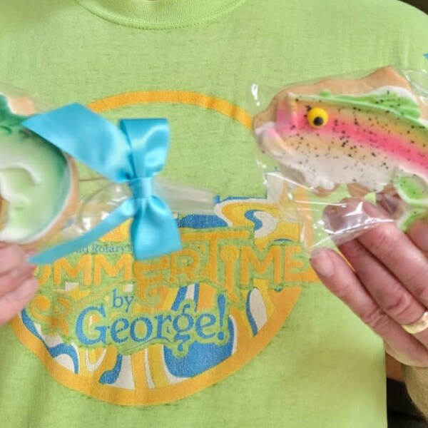 Bass Fishing Cookies- Set of 6 Crunchy Shortbread Cookies Individually ...