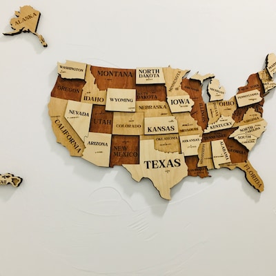 Personalized US Travel Map US Travel Map Travel Map Tracker - Etsy