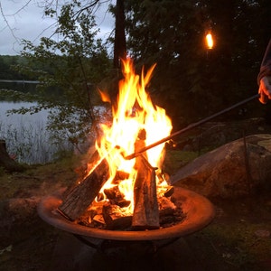 HAND FORGED Campfire Squirrel Cooker Fire Irons - Etsy