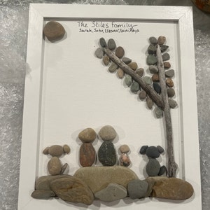 Peace Sign Pebble Art Rustic Decor - Etsy