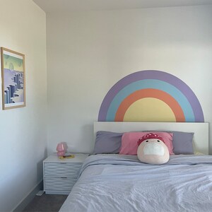 Rainbow Arch Wall Decal, Bed Arch Sticker, Arch Headboard Wall Decal ...