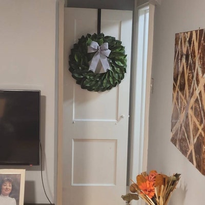 Over Door Wreath Hanger, Ribbon Wreath Hanger, Decorative Wreath Hanger ...
