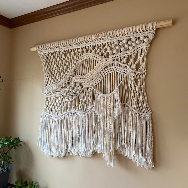 DIY Macraweave Wall Hanging, PDF Pattern and Macrame Knots and ...