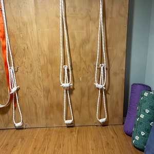 Iyengar Yoga Wall Ropes set of 12 Ropes-2 Long 2 Small, Yoga Ropes for ...