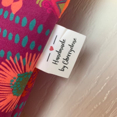 Custom White Fabric Clothing Labels Product Tags Handmade Items ...