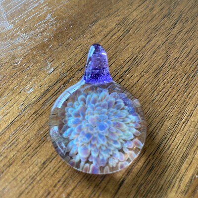 Contemporary Art Glass Marble 1.38 Abstract Swirls, Sparkles, Handmade ...