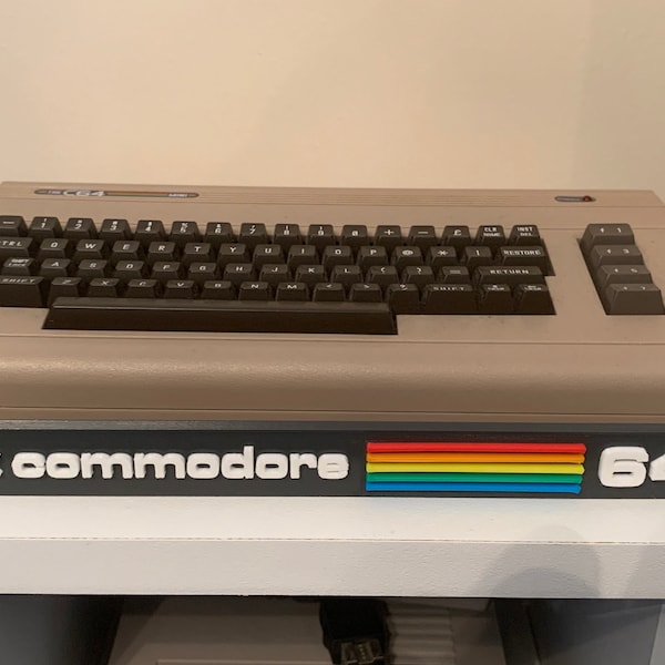 Commodore 64 Logo 3D Fridge Magnet / Shelf Display - Retro 80s 8bit ...