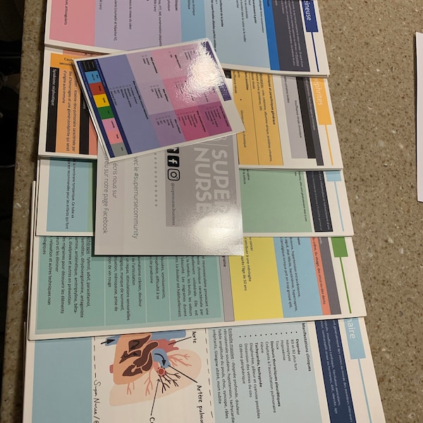 EN Lung Auscultation and Oxygen Therapy, Nursing Reference Cards ...