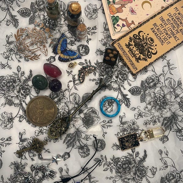 Mini Botanical Crescent Moon Peace and Protection Wreath Wildcrafted ...