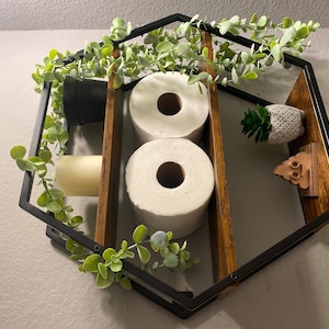 Everyone Poops Toilet Paper Holder Shelf // Funny Bathroom Humor Decor ...