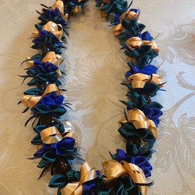 Samoan Ula Fala Inspired Ribbon Lei - Etsy