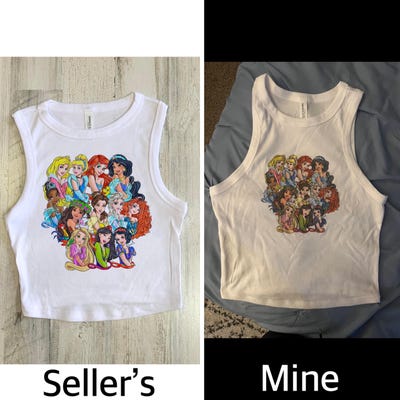 All Princess Tshirt, Bleached Disney Princess Shirt, Kids Princesses ...