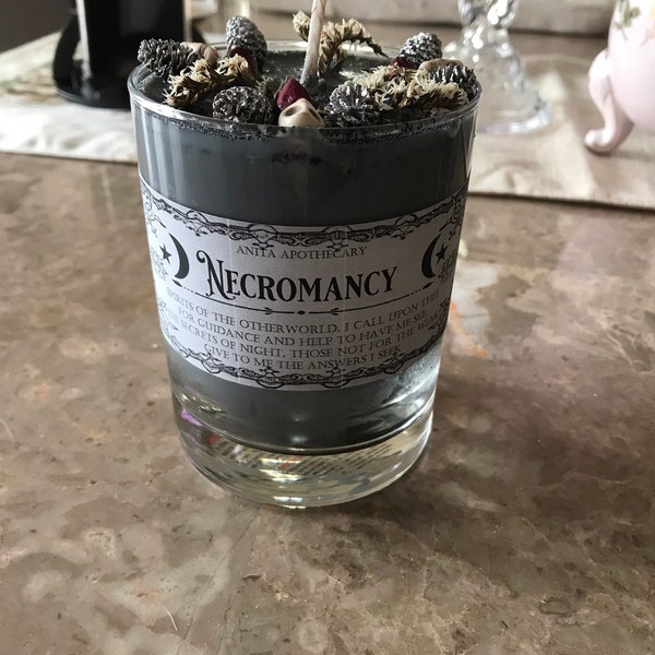 Necromancy Otherworld Candle, Spirits, Ghosts, Day of the Dead, Samhain ...