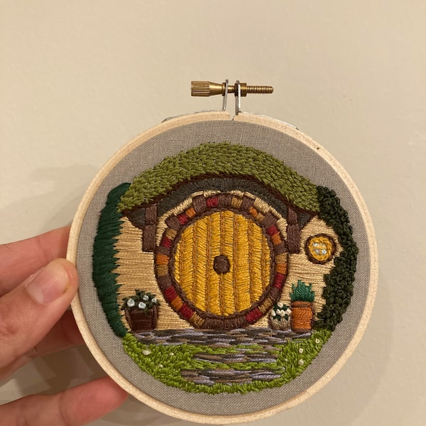PDF Embroidery Pattern: Hobbit Door, Lotr - Etsy