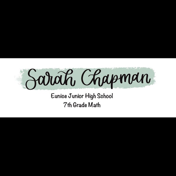 Hand Lettered Cute G-mail Profile Picture Thumbnail of Initials for ...