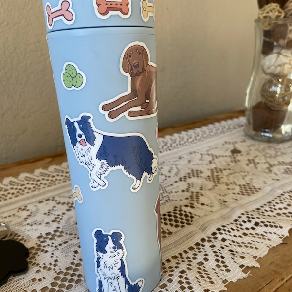 Cute Cartoon Border Collie Sticker Set - Etsy