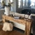 Console Table Made of Old Solid Wood Beams Joined in Dovetail. Rustic ...