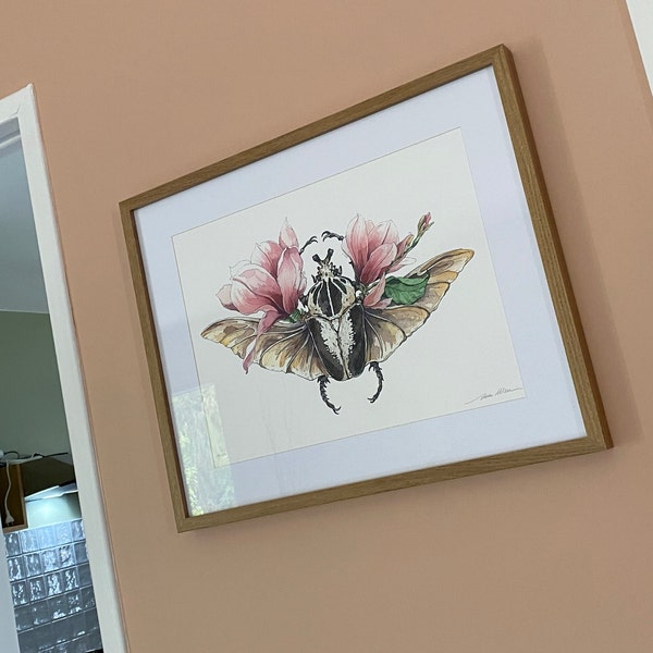 PRINT Limited Edition Ren'art, Foxes and Flowers, Giclée Print, Fine ...