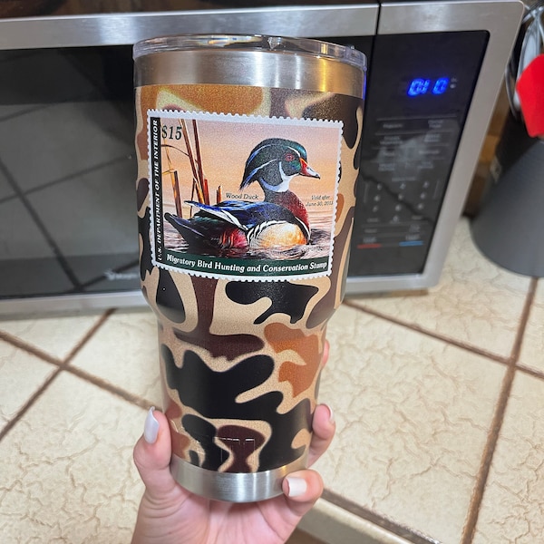 Yeti 30 Oz Tumbler Duck Stamp Old Camo 2013 WOOD DUCK - Etsy