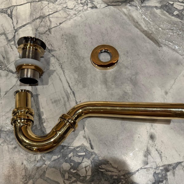 Rustic Ceiling-mounted Rod With S-hooks, Solid Unlacquered Brass ...