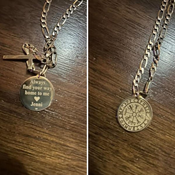 14K Gold Pirate Coin Rope Chain Necklace, Cursed Aztec Charm, Caribbean ...