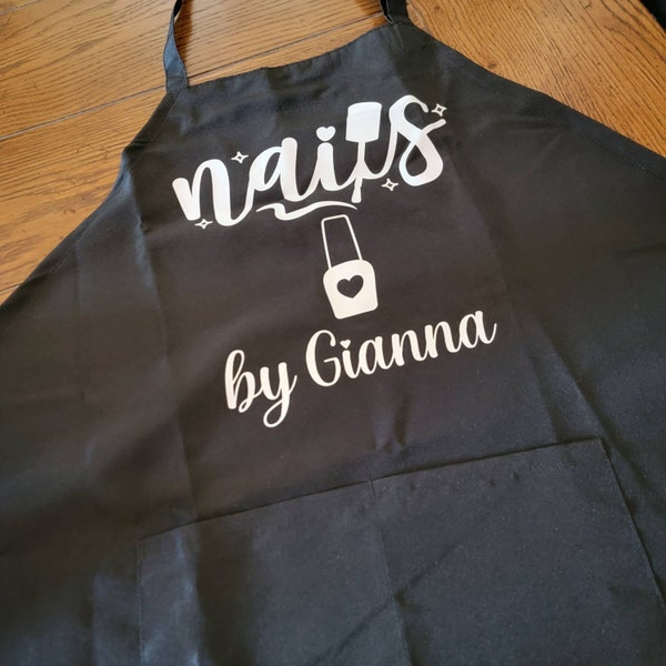 Personalized Nail Tech Apron, Nail Artist, Nail Tech Apron, Nail Tech ...