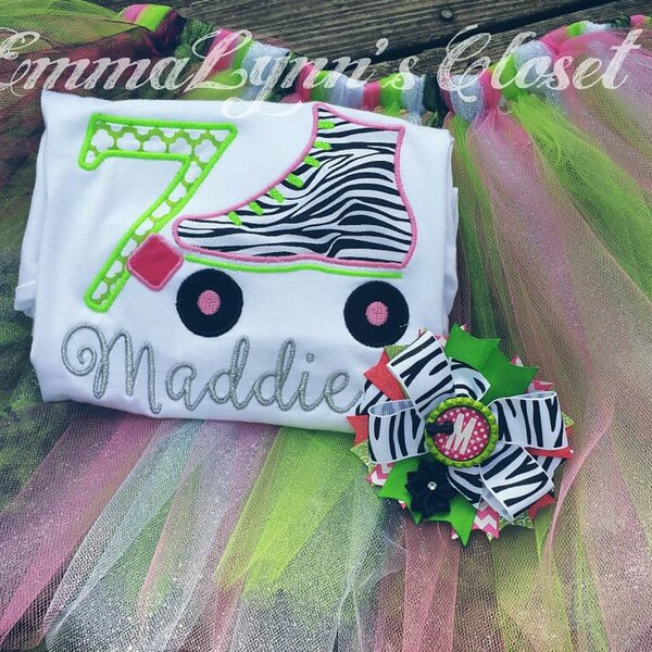 197 Roller Skate Machine Embroidery Applique Design - Etsy