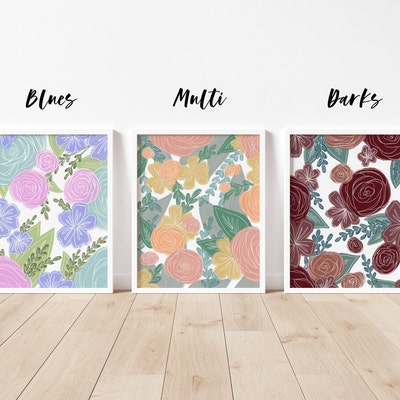 Set of Three Vertical Frames, White Three Frame, Three Frame Mockup, 3 ...