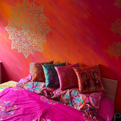 Buy Set of 4 Diyas Diyas for Diwali Colorful Diyas Handmade Online in ...