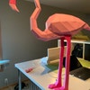Flamingo Real Life Size 3d Papercraft Model. You Get SVG, PDF Digital ...