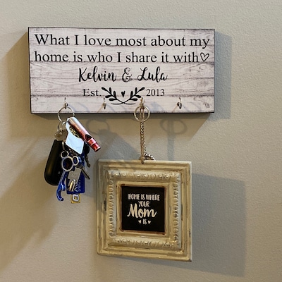 Personalized Key Ring Holder Family Key Holder Home Key - Etsy