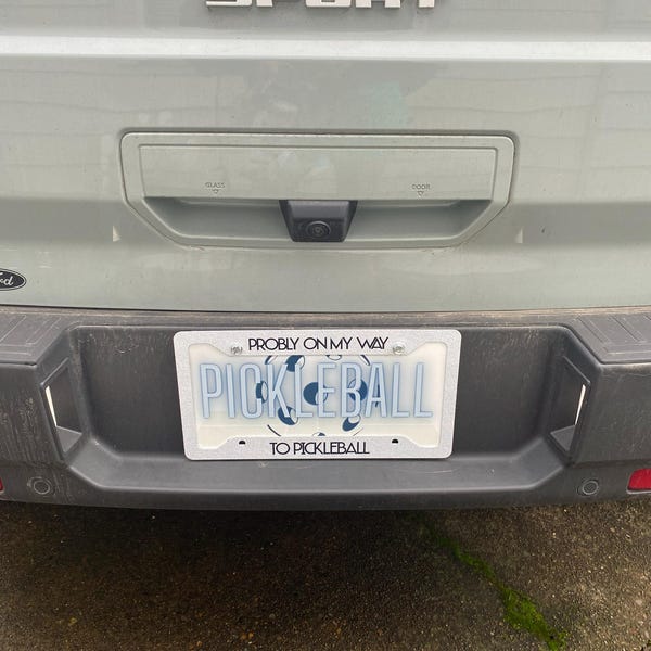 Retro License Plate, Pink License Plate, Colorful Vanity License Plate ...