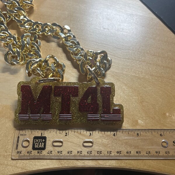 Custom Sports Team Turnover Chain | Custom Big Pendant Sports Chain - Etsy