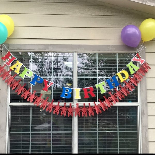 Crawfish Boil Party Banner, Creole Themed Banner, Creole Crawfish Food ...